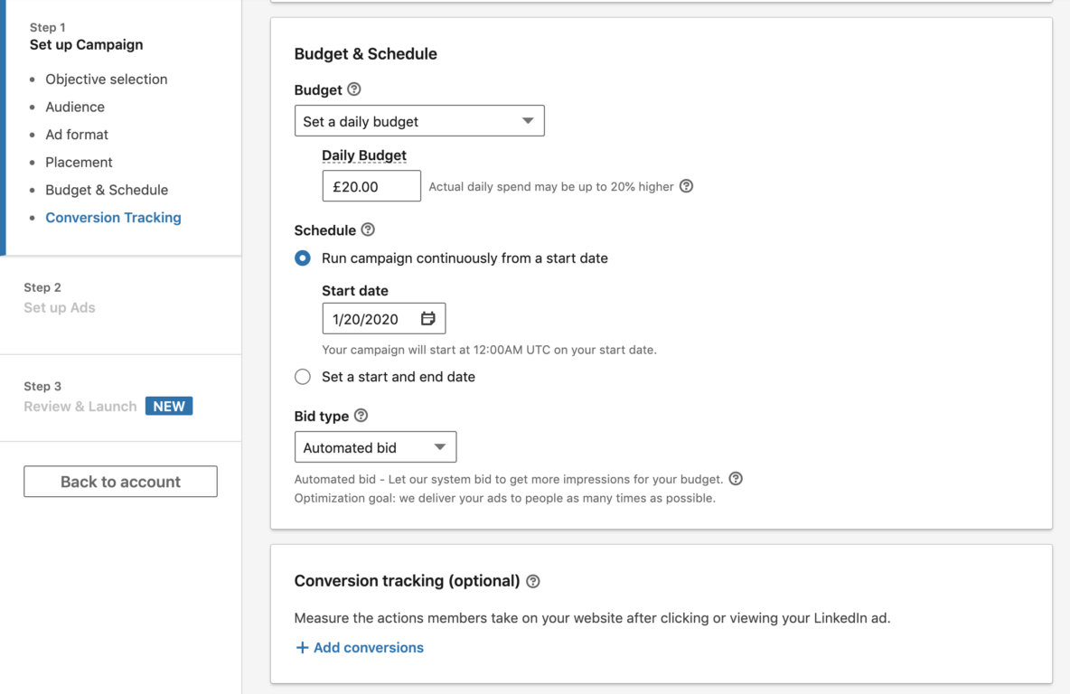 budget-and-schedule-video-ad-linkedin • Stormy Studio